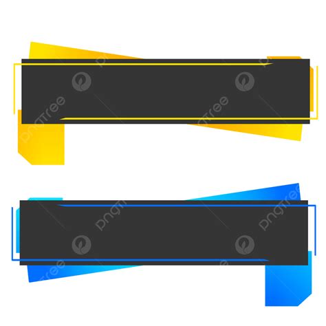 Yellow And Blue Black Text Box Or Chart Chart Text Box Label Png