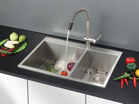 Ruvati 33 X 22 Inch Drop In 60 40 Double Bowl 16 Gauge Zero Radius