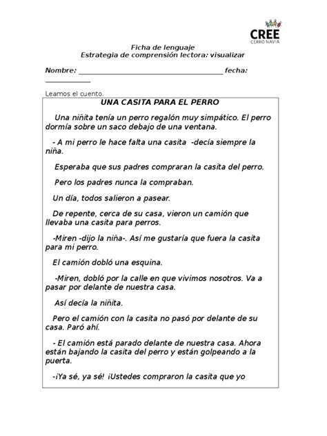 PDF Ficha de Lenguaje comprensión lectora DOKUMEN TIPS