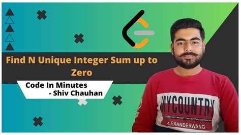 find n unique integers sum up to zero leetcode easy problem youtube