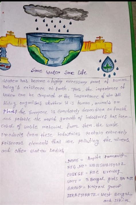 Save Water Save Tree India NCC