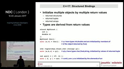 c 17 the language features nicolai josuttis youtube