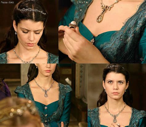 Muhtesem Yuzyil Kosem Magnificent Century Kosem Teal Dress Silver
