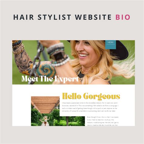 Hair Stylist Bios Salon Social Media Publication Bio Tips