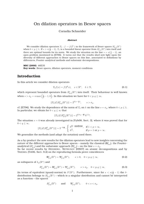 pdf on dilation operators in besov spaces
