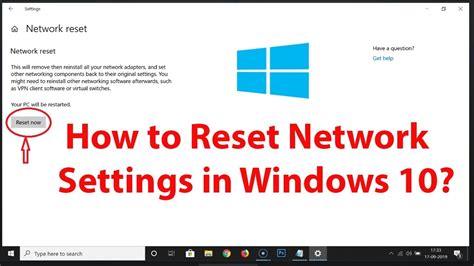 How To Reset Network Settings In Windows Youtube