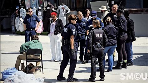 Joint Patrol Responds To Injured Homeless Individual On Venice Beach