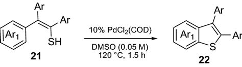 PdCl2 COD Catalyzed Intramolecular Oxidative Cyclization Of