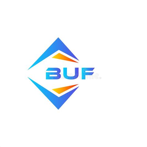 Diseño Del Logotipo De Tecnología Abstracta Buf Sobre Fondo Blanco