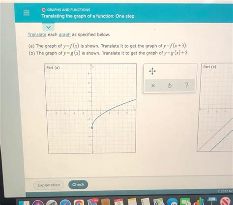 solved ographs and functions translating the graph of a
