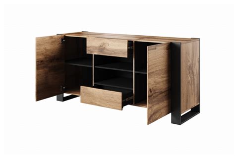 Komoda Dąb Wotan WOOD 164cm Komody do Salonu