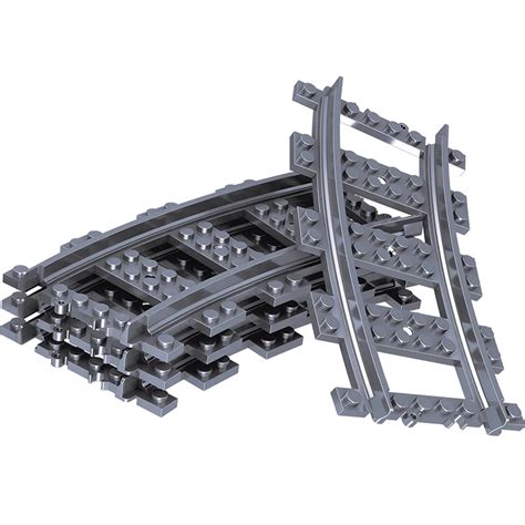 100 Teile los City Züge Zug Schiene Gerade Schienen Bausteine Set