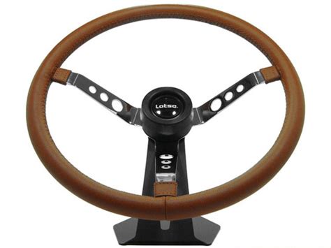 Volante Classico Lotse Big Block S Couro Preto Ou Marrom Parcelamento