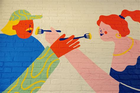 Mural Naked Sated On Behance