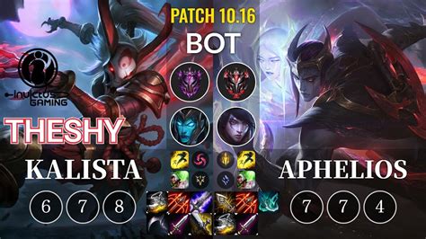 IG TheShy Kalista Vs Aphelios KR Patch 10 16 YouTube