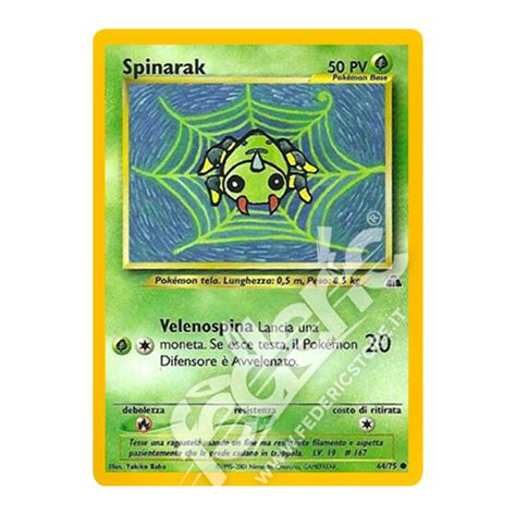 064 075 Spinarak Comune Unlimited IT MINT Federicstore