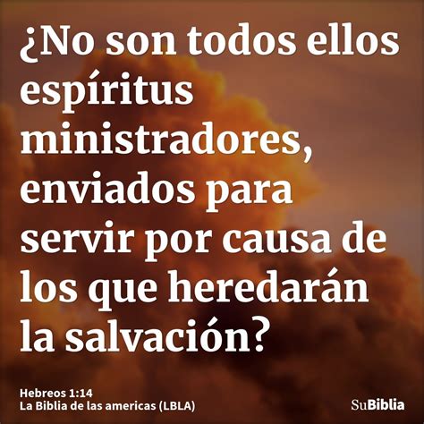 Hebreos 1 14 Su Biblia