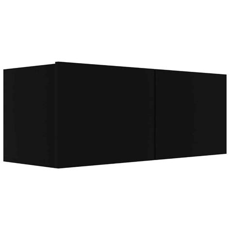Ensemble De Meuble TV 6 Pcs Noir Agglom R EBay