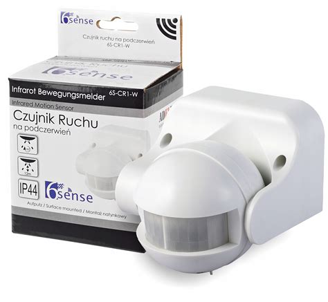 Ścienny Czujnik Ruchu Zmierzchu PIR Zewnętrzny LED Electro24 pl