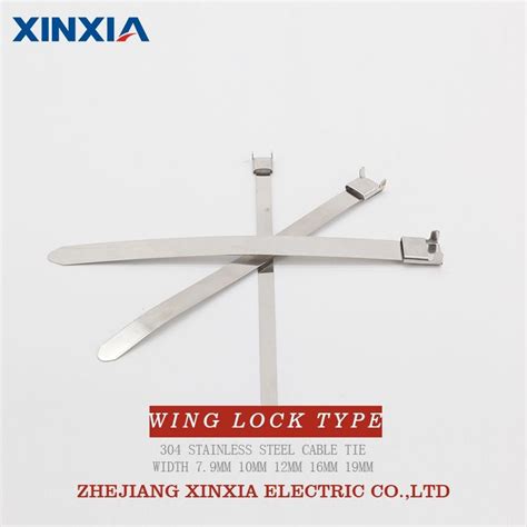 Buy 304 Naked Stainless Steel Cable Tie Wing Lock Type From ZHEJIANG