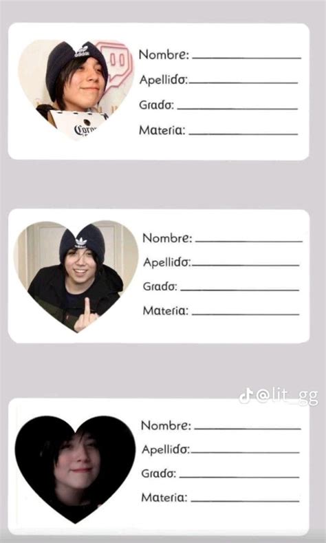 Pin De Karol En Pins Creados Por Ti Etiquetas De Nombre Escolares