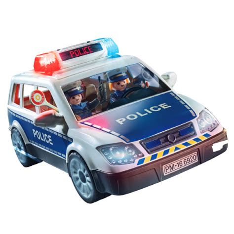 6873 Playmobil City Action Voiture De Policiers Avec Gyrophare Et