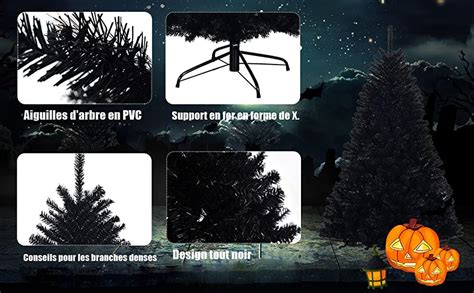 Costway Sapin de Noël Artificiel 225cm Aiguilles en PVC avec Support en
