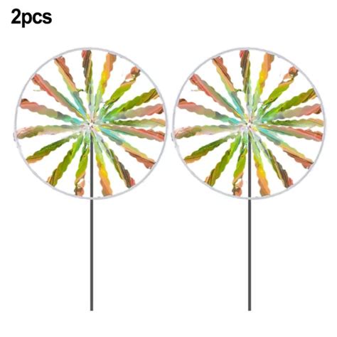 MOULIN VENT Rose Accrocheur Pour Jardin 2x Filateurs D Ext Rieur