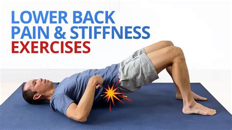 INSTANT RELIEF From Lower Back Pain And Stiffness 4 EASY Exercises