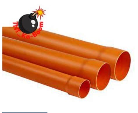 Pvc Neltex Makapal Pipe Orange Sold Per Meter