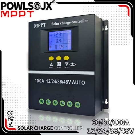 POWLSOJX MPPT 100A 80A 60A Regulator Adowania S Onecznego 12V 24V 36V