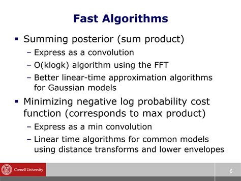 ppt linear time methods for propagating beliefs min convolution distance transforms and box