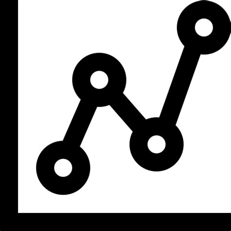Icono de Gráfico de líneas Super Basic Straight Outline