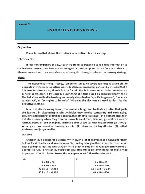 lesson 8 pdf inductive reasoning learning