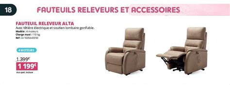 Promo Fauteuil Releveur Alta chez Distri Club Médical iCatalogue fr