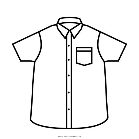 Button Down Shirt Coloring Page Ultra Coloring Pages