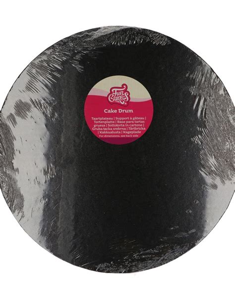 Cake Drum Rond Ø 35 5 cm Zwart Fun with Cakes