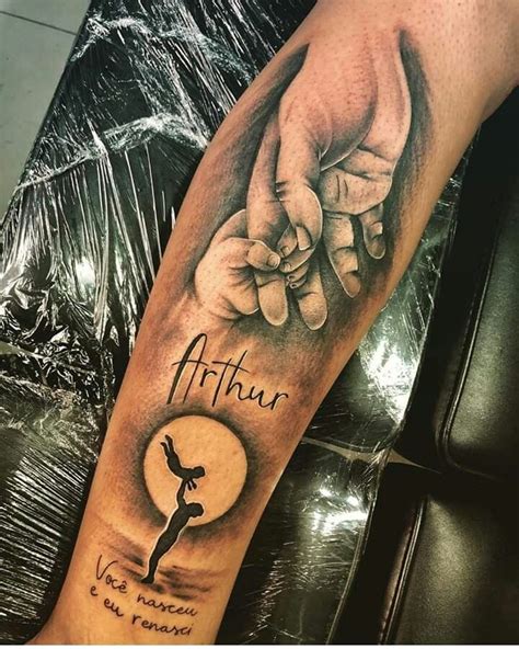 8 Tatuagem No BraçO Pai E Filho Em FormaçãO tatuagemgoku