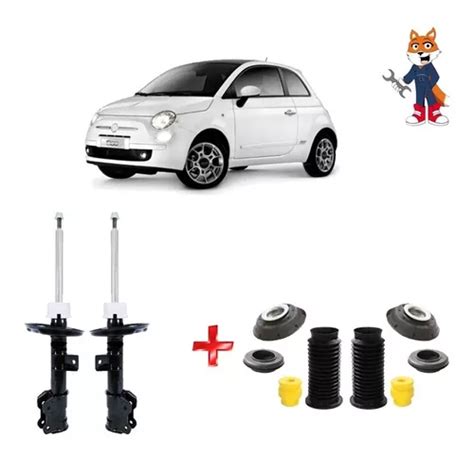 Par Amortecedor Dianteiro Kit Fiat 500 Mexicano 12 15
