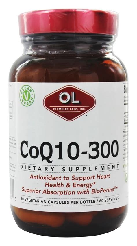 Comprar Coenzima Q10 300 mg Cápsulas 60 Olympian Labs