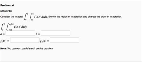 solved consider the integral sketch the region of
