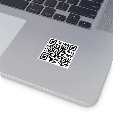 Customized Qr Code Sticker Personalized Qr Vinyl Sticker Etsy