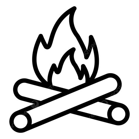 Ilustración De Diseño De Icono De Vector De Hoguera PNG dibujos