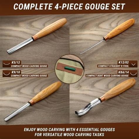 Ensemble D Outils De Sculpture Sur Bois SC01 Kit De Sculpture Sur Bois