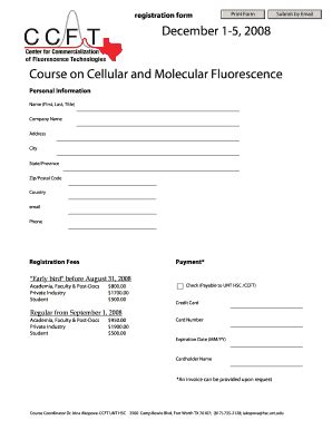Fillable Online Hsc Unt Registration Form Hsc Unt Fax Email Print