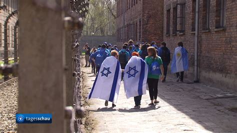 Video Holocaust Gedenken Marsch Der Lebenden In Auschwitz