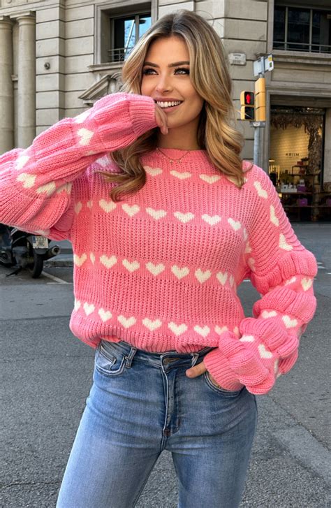 Hartjes Trui Roze Fashionmusthaves Nl