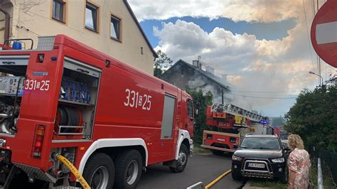 Pożar domu w Bielsku Białej Zakończyła się akcja ratowniczo gaśnicza