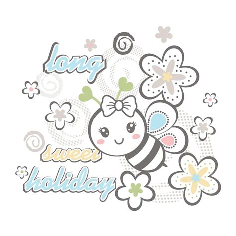 Premium Vector Cute Bee Cute Honey Vector Cartoon Illustration