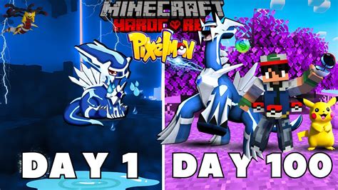 I Survived 100 DAYS As A Ultimate Dialga POKEMON In HARDCORE Minecraft